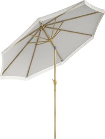 Zahradní slunečník Outsunny s naklápěcí konstrukcí a kličkou, bohémský styl, 8 žeber Ø 265 x 244 cm | Aosom