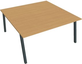 Kancelářský pracovní stůl Hobis USDA 1600, bílá RAL 9016, deskabuk