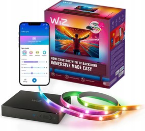 Inteligentní Led pásek Rgbic Tv 55"-65" s Hdmi Sync Boxem WiFi WiZ