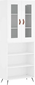 Skříň highboard bílá 69,5 x 34 x 180 cm kompozitní dřevo 3198697