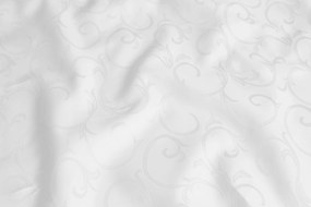 Saténové povlečení Ornament - bílá Velikost: 140 x 200 + 70 x 90