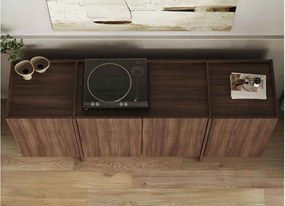 Designová komoda Radegund 180 cm vzor ořech