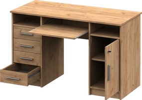 PC stůl, dub artisan, B9 NEW
