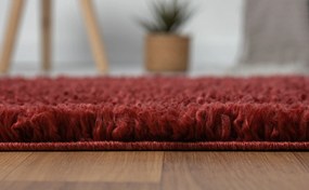 My Flair, Běhoun My Shaggy weinrot, 80x300, červená, chodba / předsíň