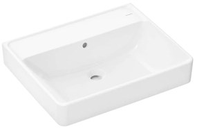 Hansgrohe Xanuia Q - Umyvadlo 60x48 cm, s přepadem, bez otvoru pro baterii, bílá 60244450