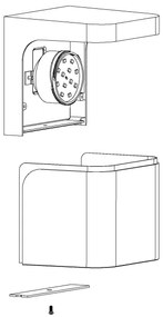 Eglo 96256 - LED Venkovní nástěnné svítidlo JORBA LED/4,9W/230V IP44