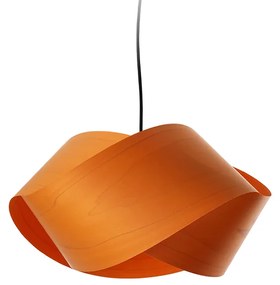 Moderní dřevěné svítidlo ve tvaru uzlíku Nut  Moderní dřevěné svítidlo ve tvaru uzlíku Nut Barva rozety: Černá, Dekor: Oranžový