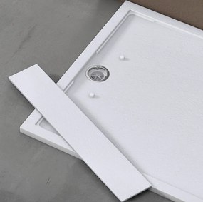 Sprchová vanička z litého mramoru DOPORRO BLICK 100-160cm ANTHRAZIT Velikost: 140x90x3