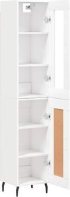 Skříň highboard bílá 34,5 x 34 x 180 cm kompozitní dřevo 3199505