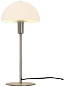 OnaDnes -20% Nordlux Opálově bílá skleněná stolní lampa Ellen se stříbrnou podstavou