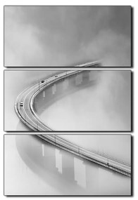 Obraz na plátně - Most v mlze - obdélník 7275QB (90x60 cm  )