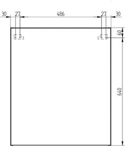Mereo Mereo, Aira, Mailo, Opto, Bino koupelnová galerka 60 cm, zrcadlová skříňka, bílá, CN715GB