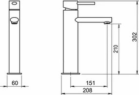 NOVASERVIS NOBLESS OVAL stojánková umyvadlová baterie chrom 32501,0