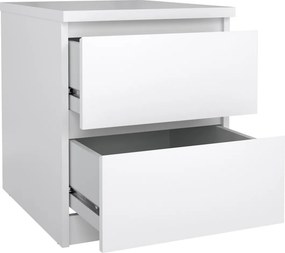 FALCO Noční stolek Simplicity 230 bílý lesk