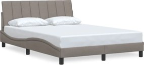 Rám postele bez matrace Hanko taupe 140 x 200 cm textil 3310395