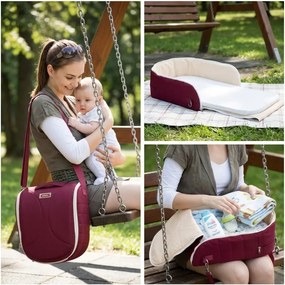 Multifunkční hnízdo pro miminka bordové Baby Bed ibaby