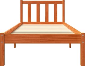 vidaXL Rám postele voskově hnědý 100 x 200 cm masivní borovice [844807]