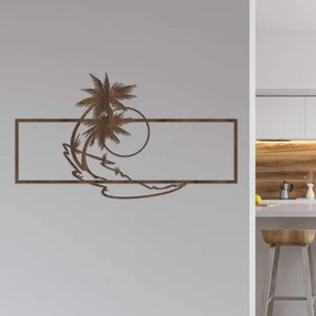Designová dřevěná dekorace květinový ornament | SENTOP HDF0323
