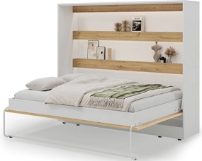Devesto Sklápěcí postel Horizontální 140 Dub Artisan LED