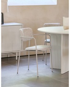 Krémová jídelní židle Zama – Unique Furniture