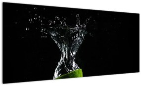Obraz limetka ve vodě (100x40cm)