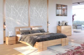 Prodloužená postel Vestre - buk   ,  160x220 cm