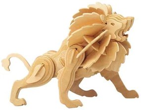 Woodcraft Dřevěné 3D puzzle Lev