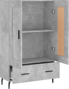 vidaXL Skříň highboard 69,5 x 31 x 115 cm kompozitní dřevo [830344] Barva: šedá sonoma