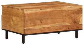 Konferenční stolek 80 x 54 x 40 cm masivní akáciové dřevo - Default Title