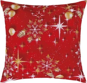 Bellatex Polštářek VÁNOCE 45x45 cm Výplně polštářků tvoří měkké polyesterové kuličky.Povlak je snímatelný, zapínání na zip. vánoční koule zlaté