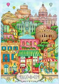 TREFL Puzzle Premium Plus Půlnoc v Římě / 1000 dílků / 68,3 x 48 cm