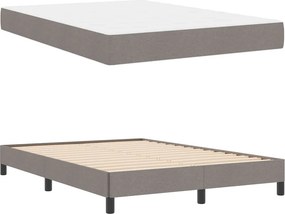 Postel s boxspringem Taupe 140 x 190 cm textil 3398490