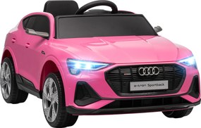 HOMCOM Elektrické dětské auto 12V, elektrické vozidlo Audi E-tron, elektrické auto s dálkovým ovládáním, bezpečnostní pás, pro děti 3-5 let