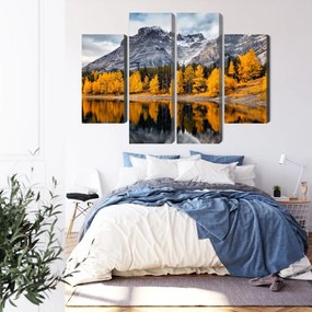 Vícedílný obraz Národní Park Banff V Kanadě Nedostatek Nedostatek Plátno Canvas 120x90