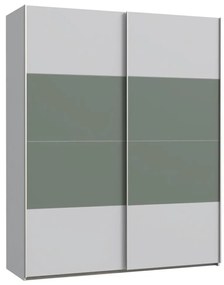 Šatní skříň KARO 170x210 cm šedá/zelená SHMS82411-Q122