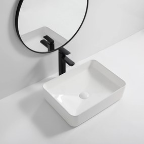 Erga Madalyn, umyvadlo na desku 500x370x135 mm, bílá lesklá, ERG-V03-9674-WH
