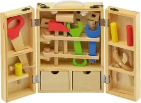 TEDDIES Nářadí v dřevěném kufříku / Dětské nářadí / dřevo / od 3 let