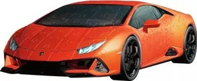 Ravensburger 3D Puzzle Iconics: Lamborghini Huracán Evo oranžové / 108