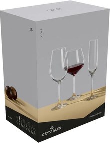 BOHEMIA VIOLA SKLENICE NA ČERVENÉ VÍNO 350ML SADA 6KS
