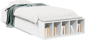 Rám postele bílý 75 x 190 cm kompozitní dřevo 3280622