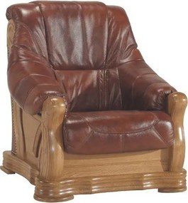 Casarredo - Komfort nábytek Rustikální řeslo DEREK I kůže | potah: kůže Magnolia,barva: moření 0233