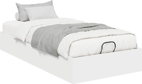 Ottoman postel Bílý 193 x 90 x 25 cm Dřevěný materiál 3409293