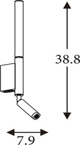 Searchlight 28127LT - LED Bodové svítidlo ARCHITECT LED/7W/230V hnědá