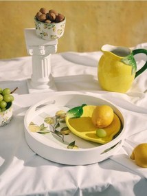 Sinsay - Decorative tray with lemon motif - bílá