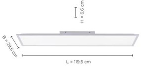 Leuchten Direkt 14757-21- LED Stmívatelný přisazený panel FLAT LED/36W/230V + DO
