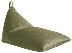 Nobodinoz Sedací vak Essaouira Eco-Velvet Olive Green
