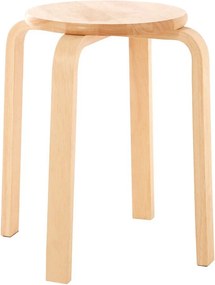 Stolička z kaučukového dřeva v přírodní barvě Heva – Premier Housewares