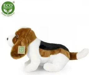 RAPPA Plyšový basset 32 cm / ECO-FRIENDLY / od 0 měsíců