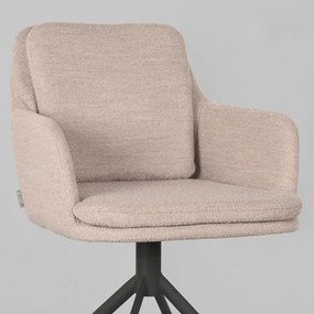 LABEL51 Jídelní židle JOY bílé bouclé IH-50.209