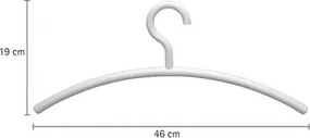 Maul 9451502 bílá / Ramínko na oblečení / Plast / 5 ks / 46x19 cm